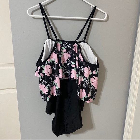 Swim | Plus Size Floral Ruffle One Piece Swim Suit | Poshmark